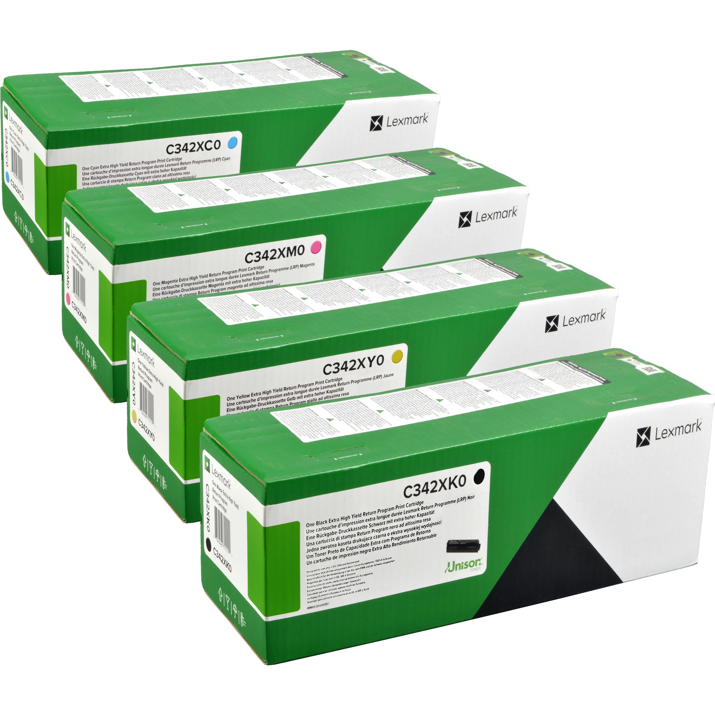 Lexmark 4 Toner C342X Multipack K C M Y 4-farbig - kaufen bei Digitec