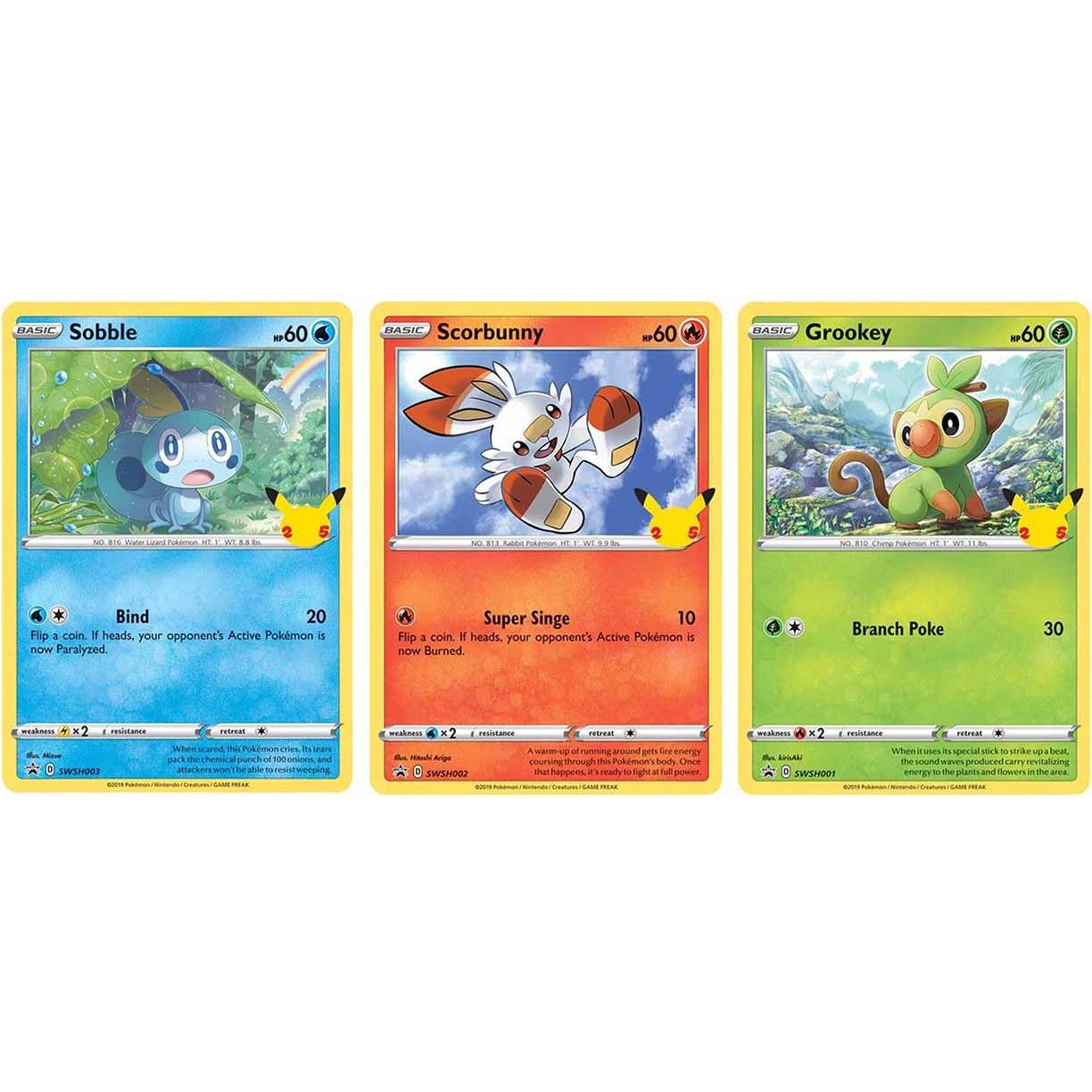 Pokémon PKM: First Partners Galar Card Pack (Grookey, Sobble, Scorbunny ...