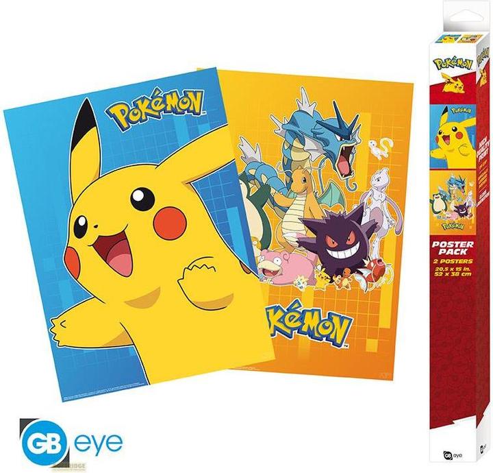 GB Eye Pokemon Set 2 Chibi Posters Personnages colorÈs (52x38) - Digitec