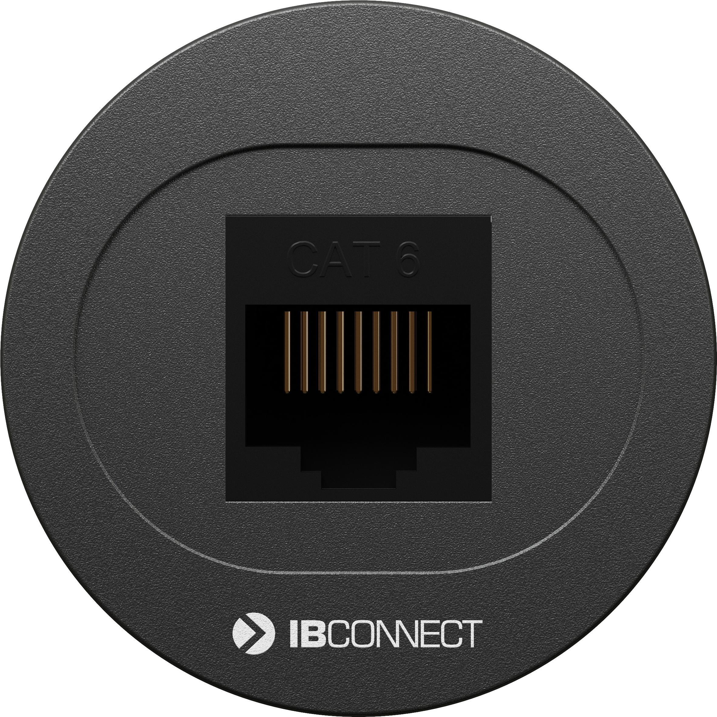 IB Connect BIT Steckdoseneinheit schwarz 1x RJ45 Cat 6 UTP - Digitec