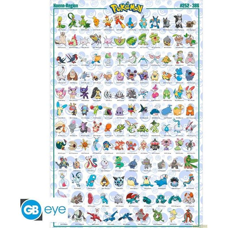 GB Eye Pokemon Poster Hoenn Pokemon English (91.5x61) - Galaxus