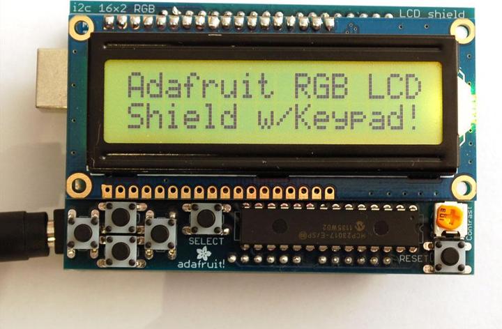 Adafruit RGB LCD I2C Shield Kit 16x2 Char Display Positiv - Digitec
