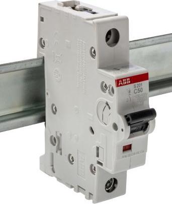 ABB S200 MCB Leitungsschutzschalter Typ C, 1-polig 50A 230V, Abschaltvermögen 6 kA System Pro M ...