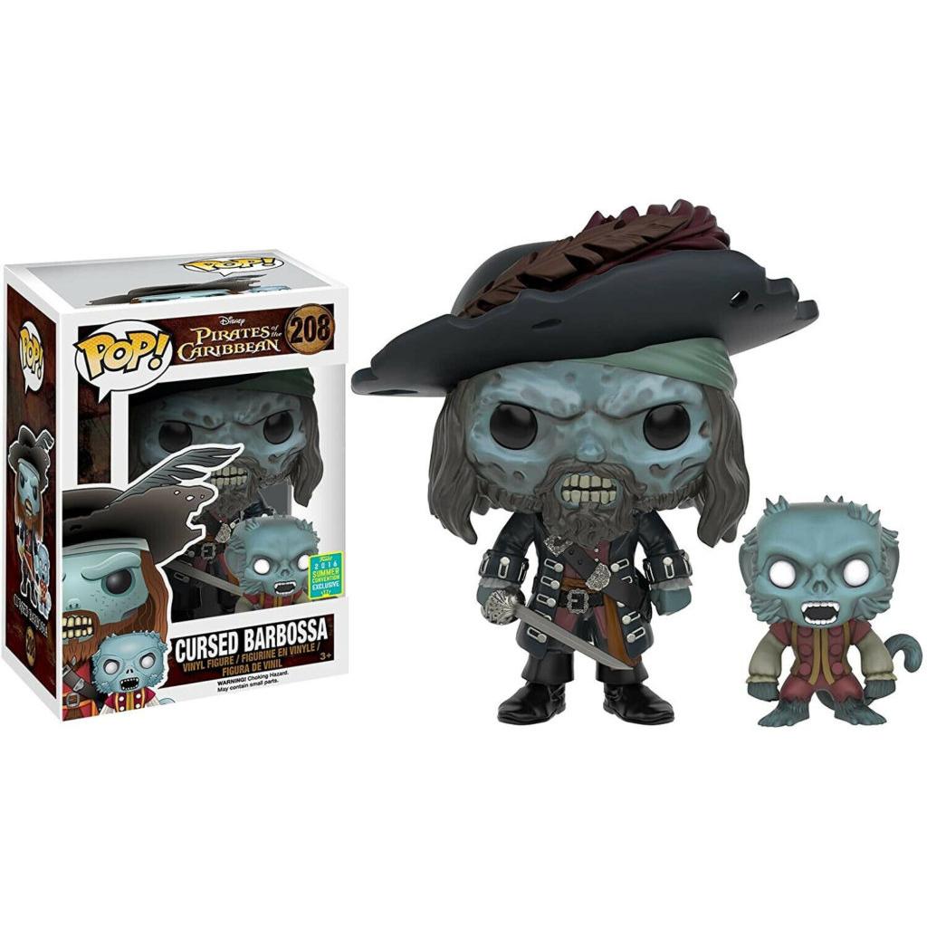 Funko POP! Pirates des Caraïbes Cursed Barbossa with Monkey Exclusive ...