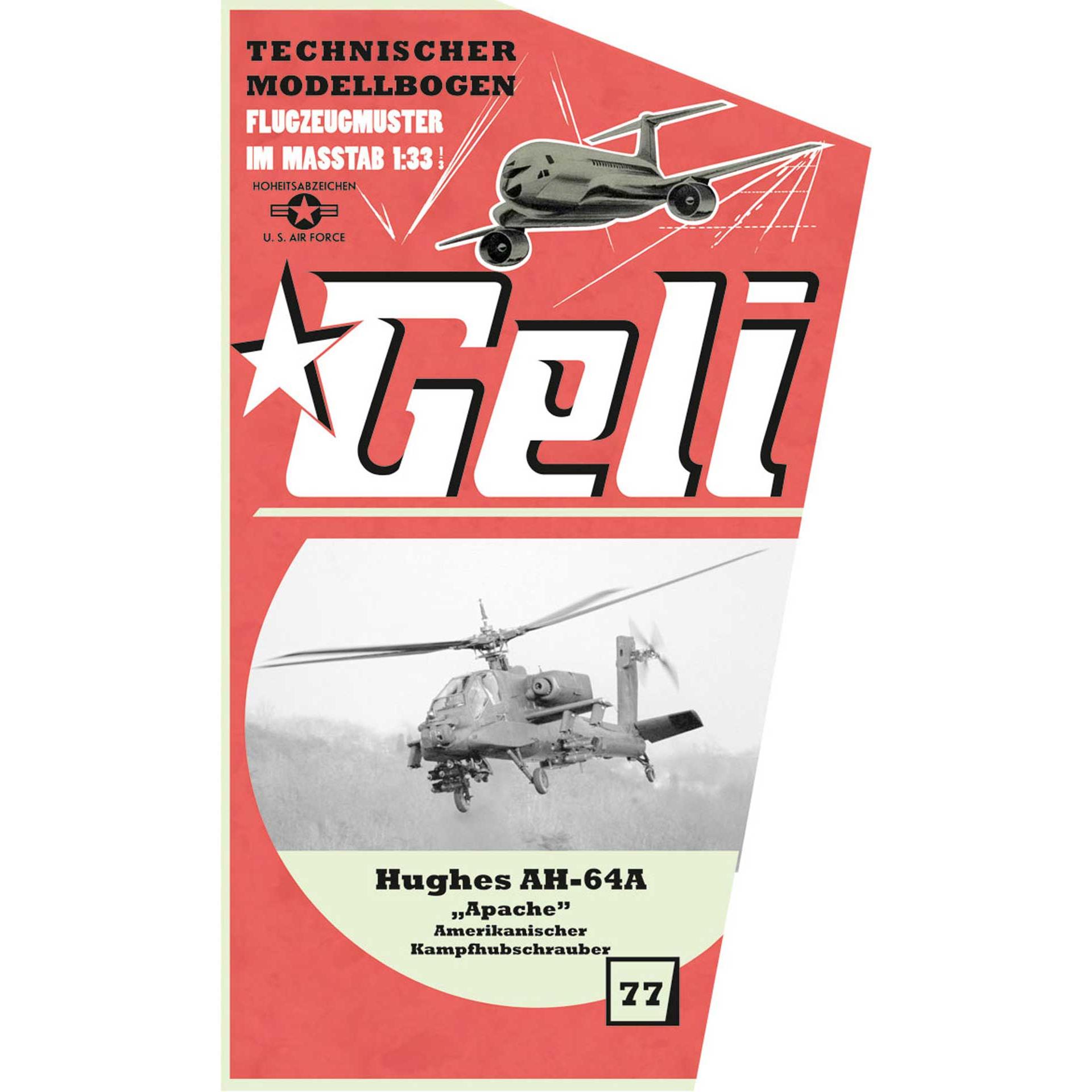 Geli hughes ah-64a apache cardboard model - buy at Digitec