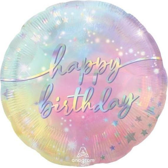 Magni 4299675 - Standard Folienballon Happy Birthday, Luminous, circa ...