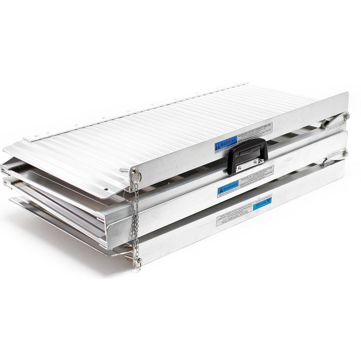 Wiltec Rollstuhlrampe doppelt faltbar 213cm 270kg Rollirampe Alu Rampe Rollstuhl - Galaxus