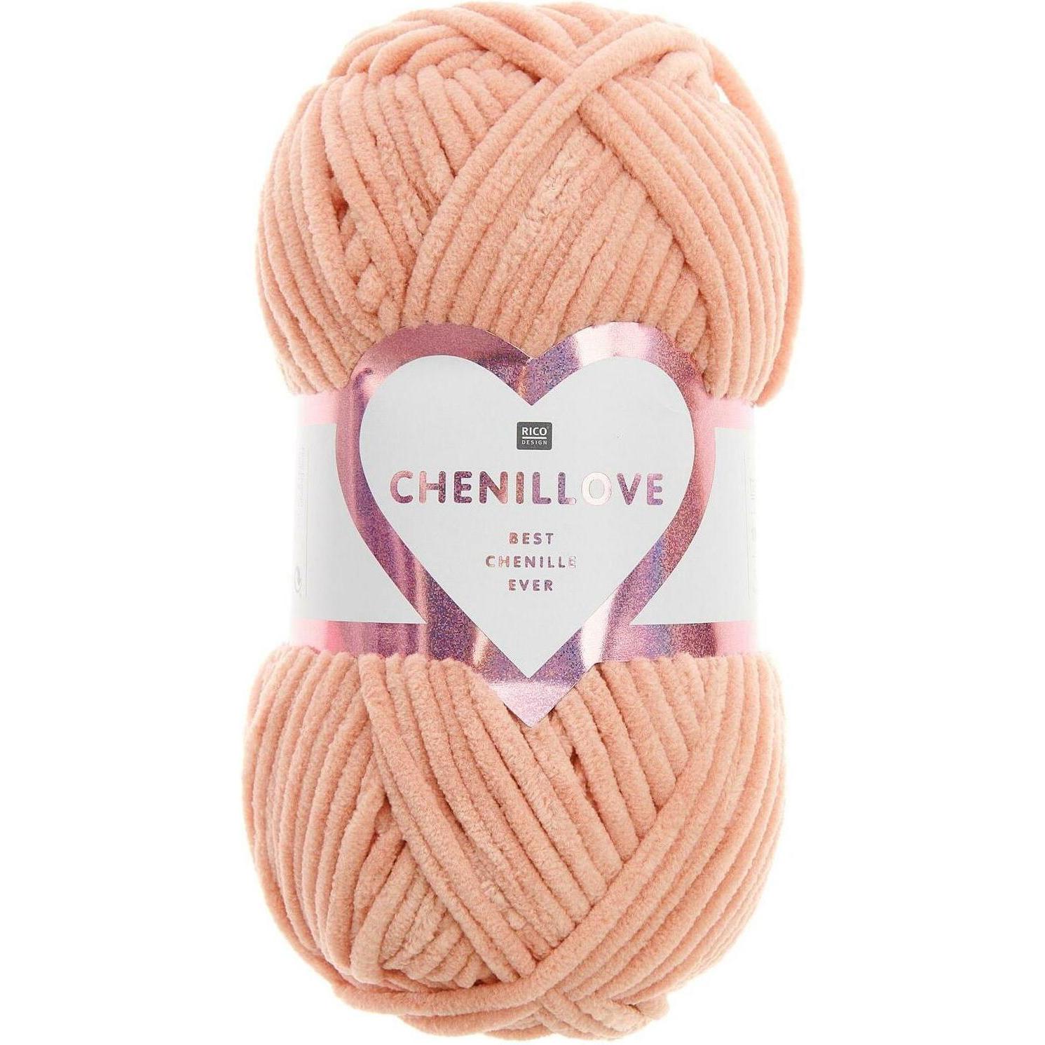 Rico Design Wolle Chenillove 100 g, Lachs, Packungsgrösse: 1 Stück ...