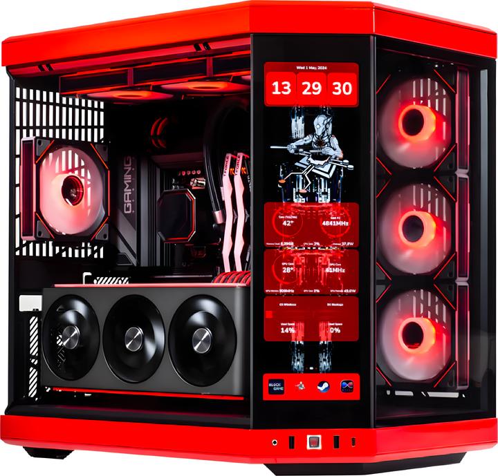 Avlano Inferno High-End Gaming PC RTX 5090, Red Edition (AMD Ryzen 9 ...