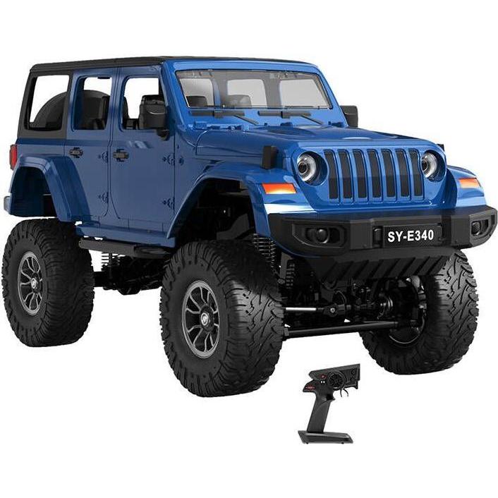 Double Remote-controlled car 1:14 (blue) Jeep Crawler Pro E340-003 ...