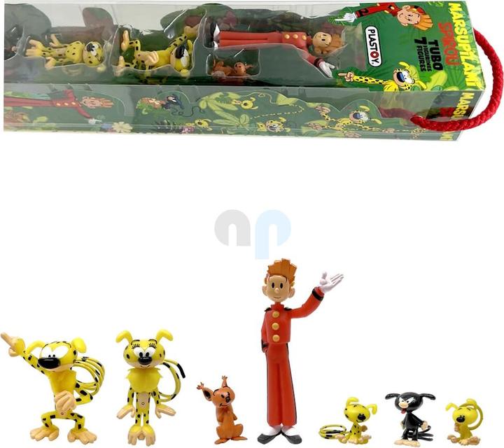 Plastoy Marsupilami Minifiguren 7er-Set Characters 4 - 10 cm - Galaxus
