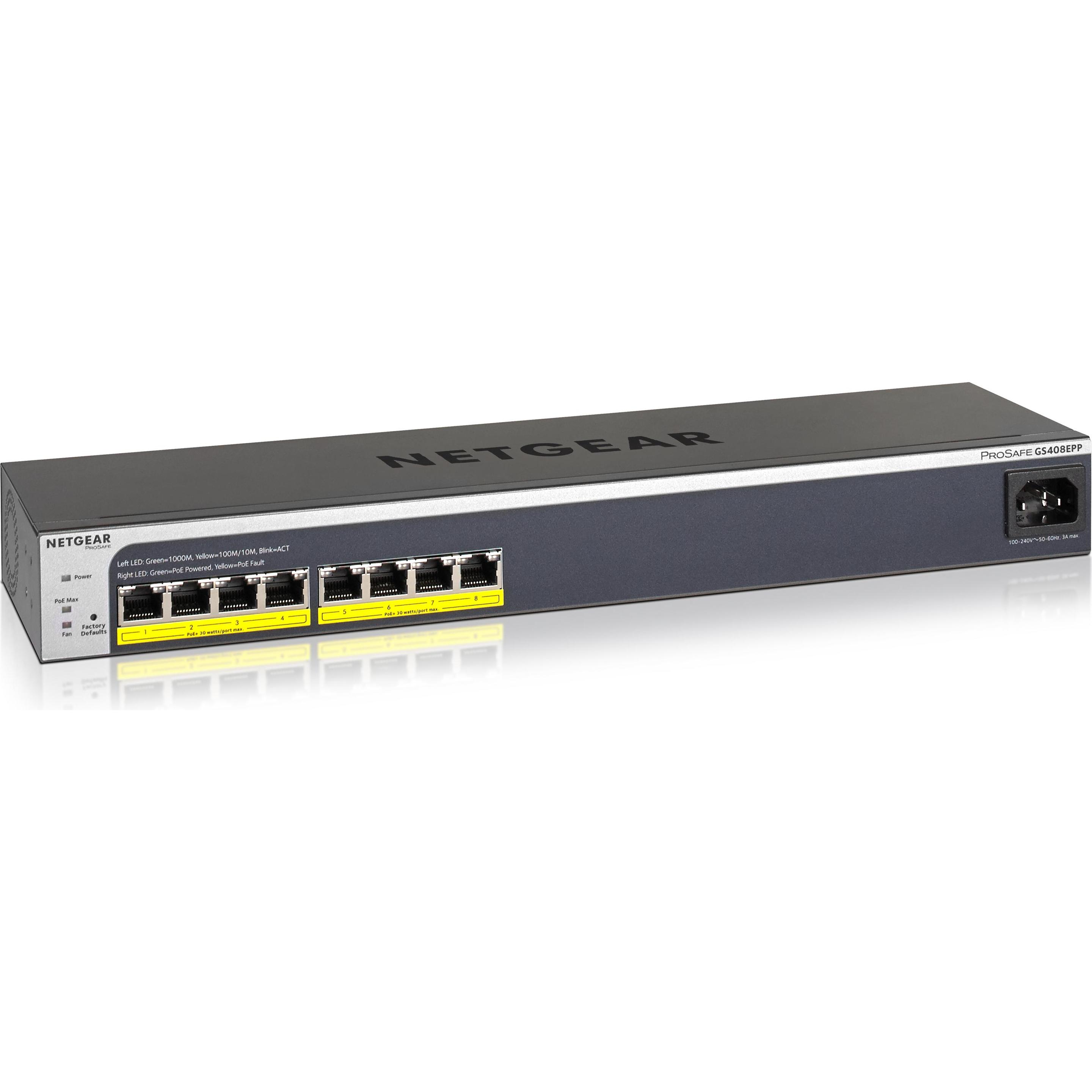 Netgear Gs408epp-100eus - buy at Galaxus