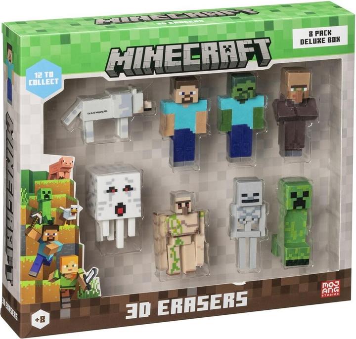 Inno3D Minecraft 3d Erasers - 8 Pack Deluxe Box Ver.A - Galaxus