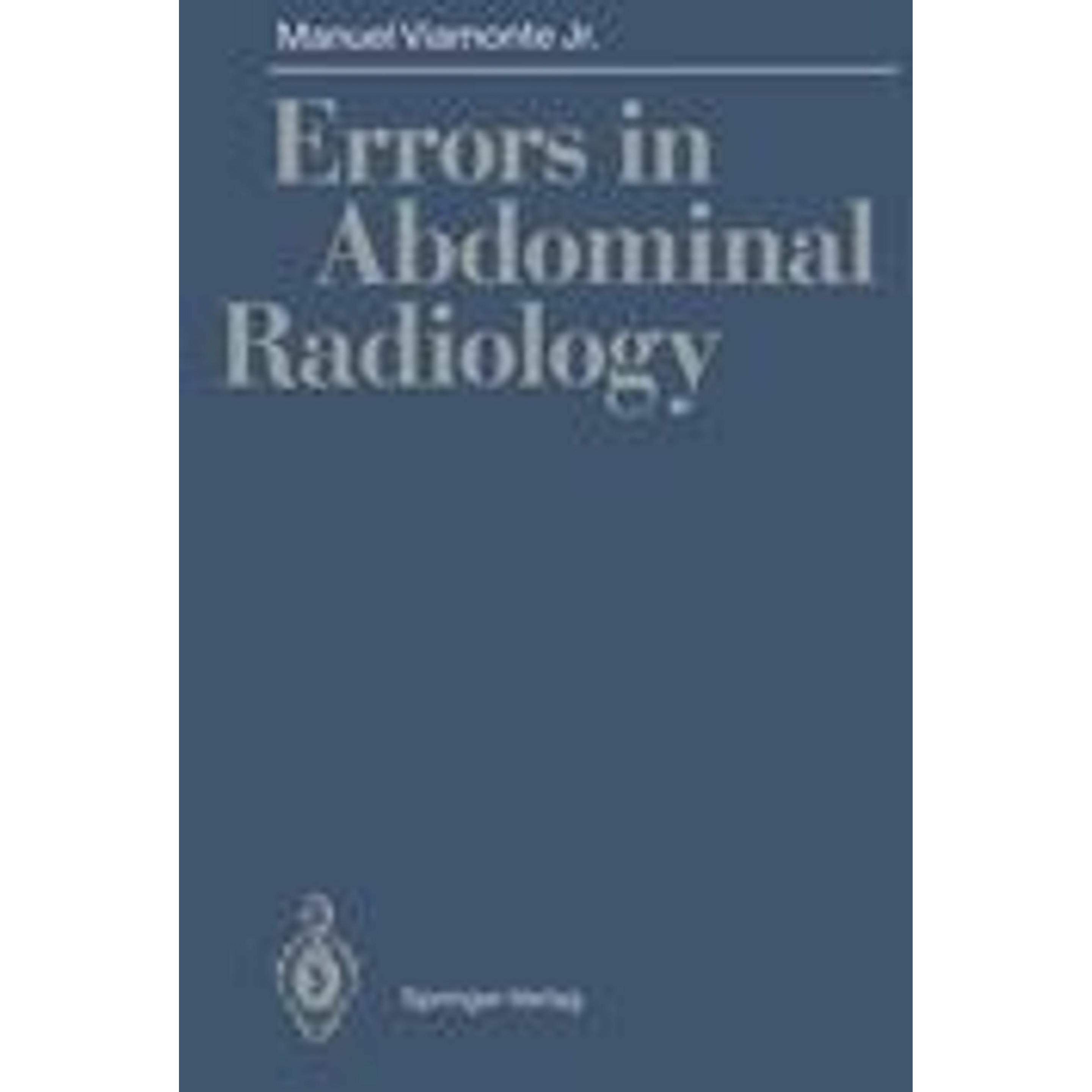 Springer Errors in Abdominal Radiology - kaufen bei Galaxus
