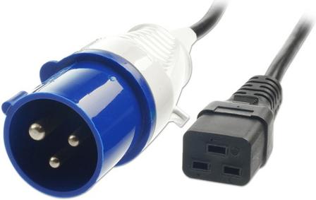Lindy 3m Commando Verlengkabel 16A Commando naar IEC C19 - Galaxus