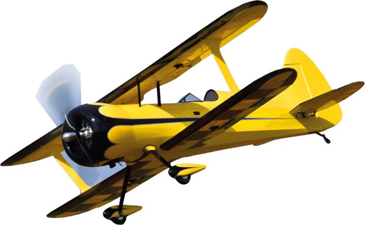 Extremeflight-RC muscle bipe 85" yellow/black arf 2-cylinder version ...