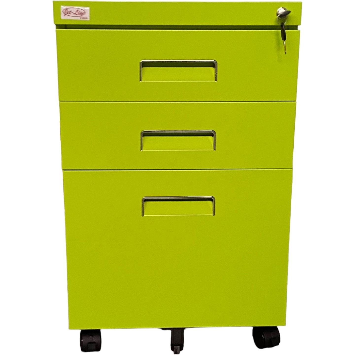 Jet-Line Rollcontainer PAUL grün Rollschrank Bürocontainer knock-down ...