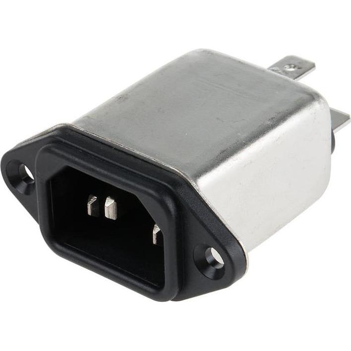 Rs Pro IEC Filter Stecker, 250 V ac / 3A, Tafelmontage / Flachsteck ...