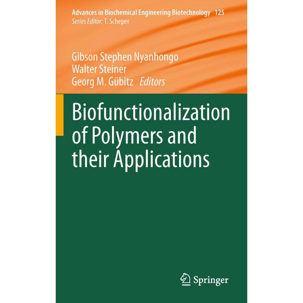 Springer Biofunctionalization of Polymers and their Applications - Galaxus