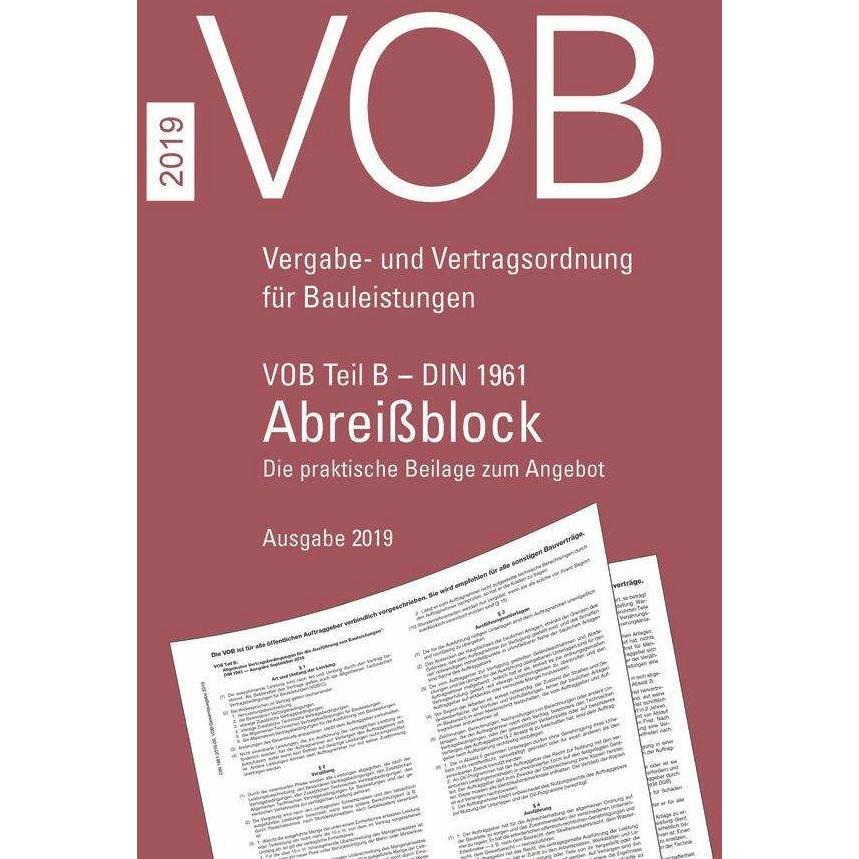 Beuth VOB Teil B - DIN 1961 - Abreissblock - kaufen bei Galaxus