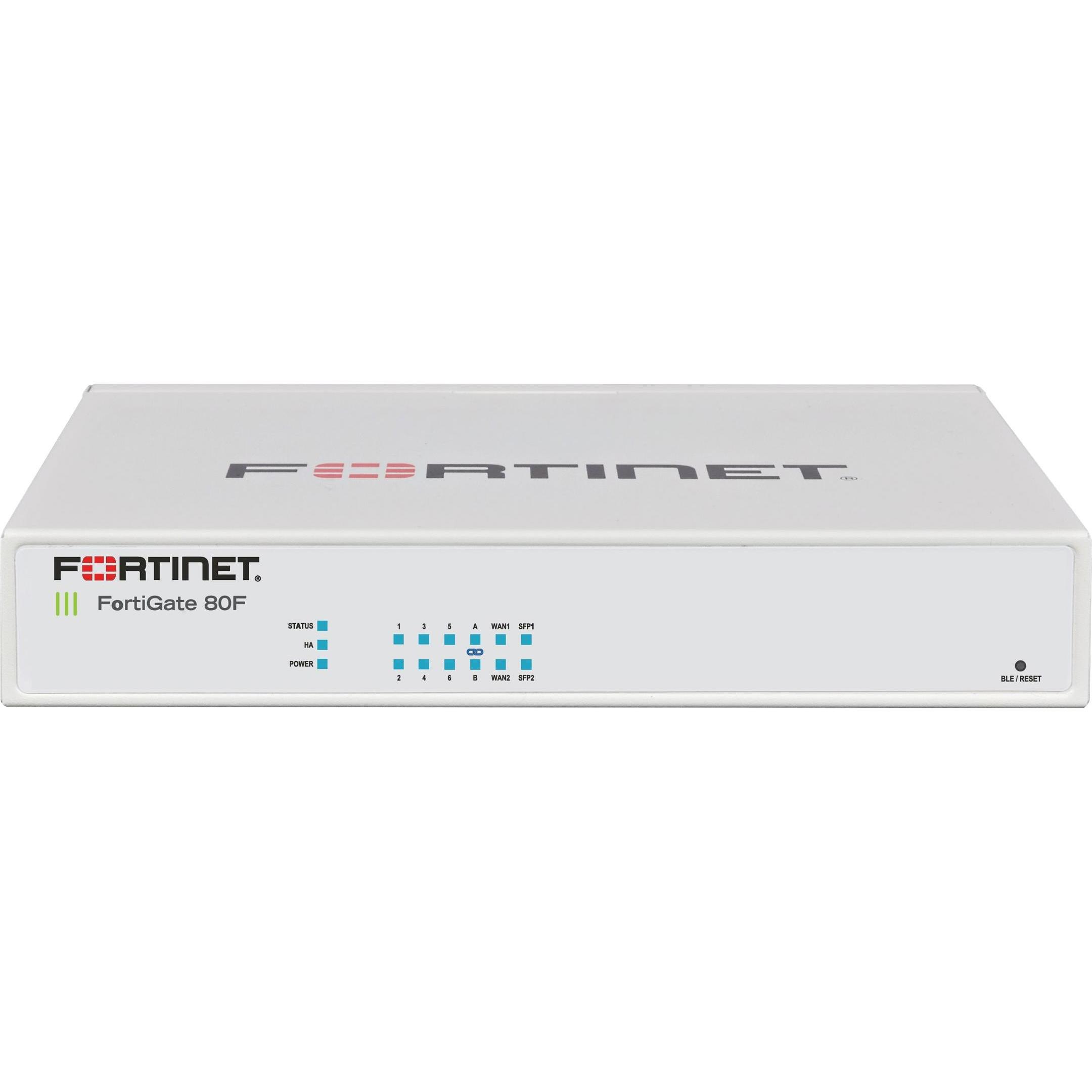Fortinet FortiGate-80F - 8 x GE RJ45-poorten 2x RJ45 SFP gedeelde media ...