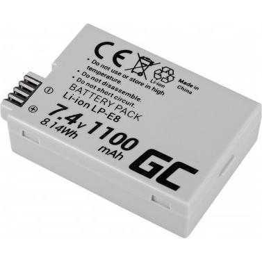 GreenCell Green Cell Battery for Canon EOS Rebel T2i, T3i etc. 1100mAh ...