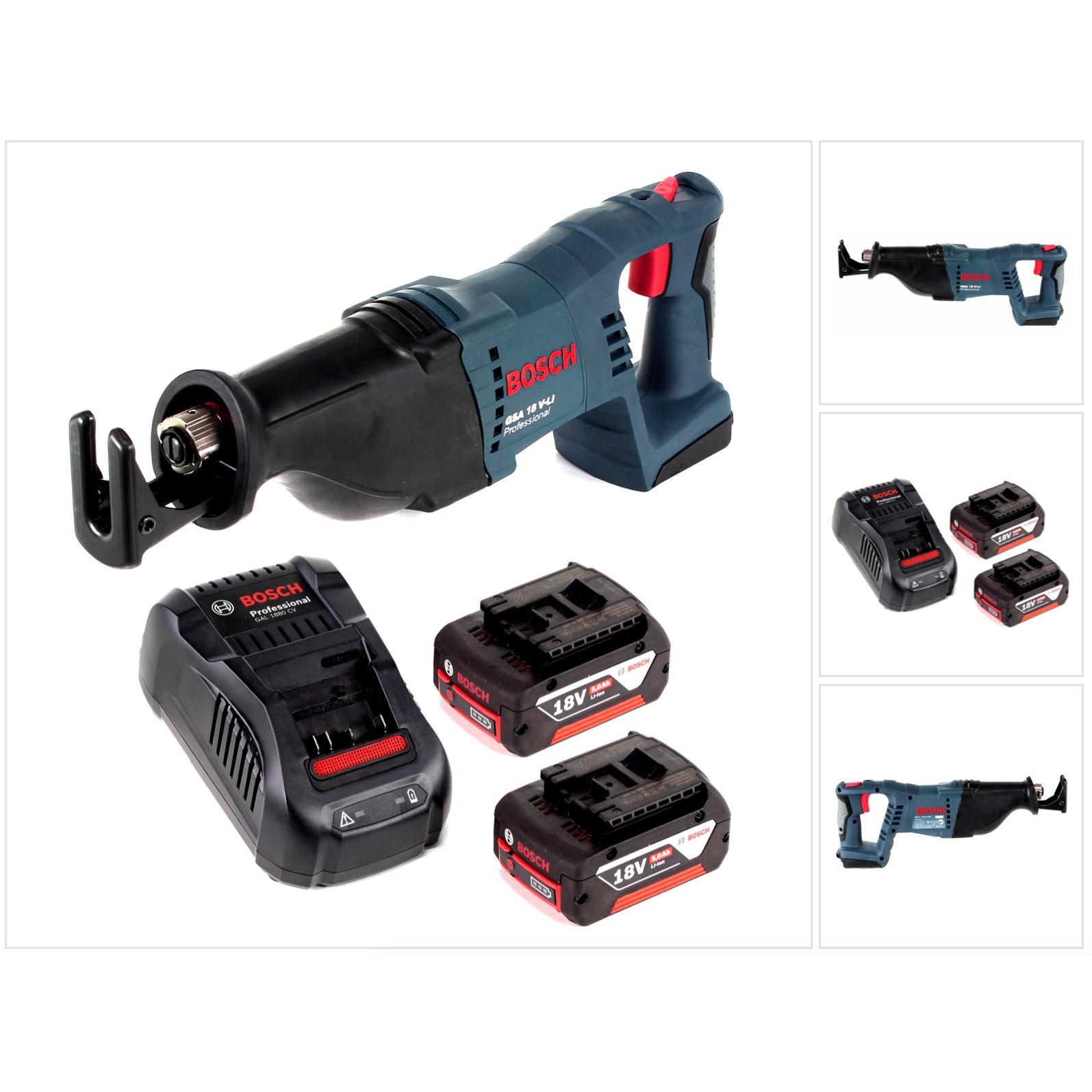 Bosch Professional Bosch GSA 18 V-Li Akku Säbelsäge 18V + 2x Akku 5,0Ah + Ladegerät - Galaxus