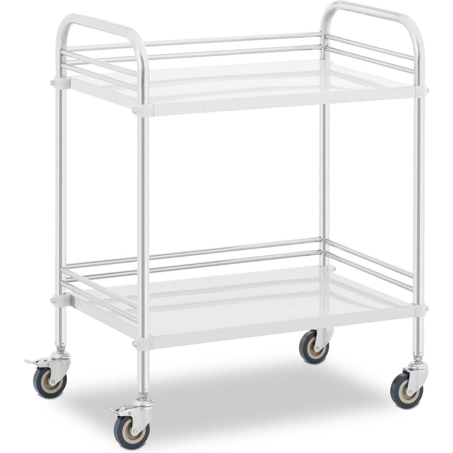 Steinberg Laborwagen Edelstahl Aufbewahrungswagen Labor Rollwagen 2 ...