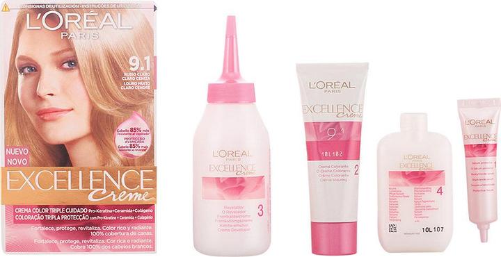 L'Oréal Paris EXCELLENCE Creme tinte #9,1 rubio claro claro ceniza ...