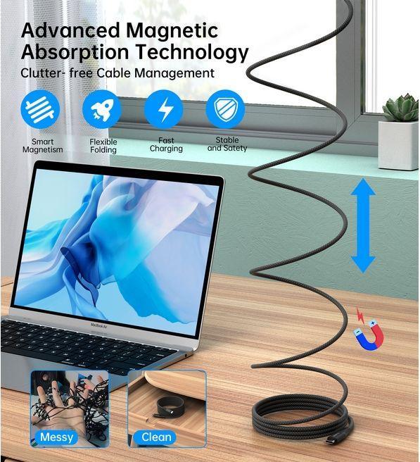 Choetech XCC-1051 USB-C to USB-C cable, PD 240W 1.8m (black) - Digitec