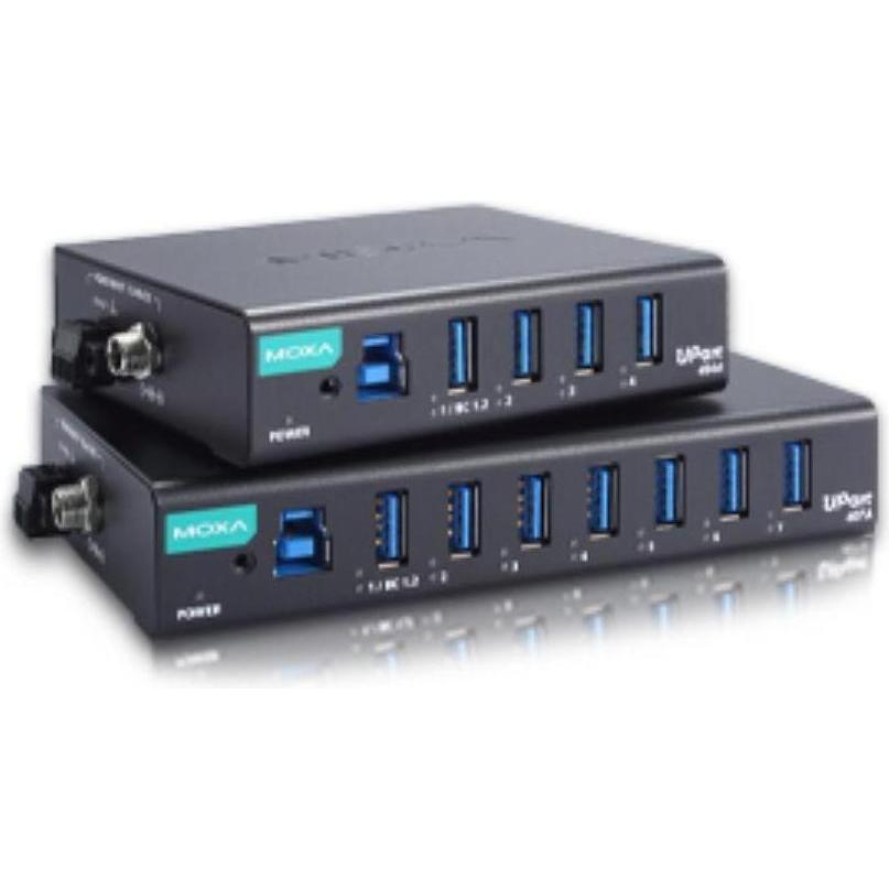 Moxa UPORT 407-T W/O ADAPTER - Hub USB industriel avec 7 ports, sans ...
