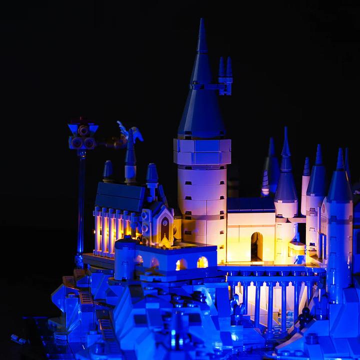BrickBling LED Licht Set für LEGO Schloss Hogwarts mit Schlossgelände ...